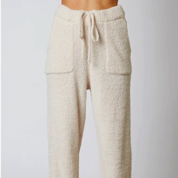 Cozy Earth | Pants & Jumpsuits | Cream Ultra Soft Plush Jogger Cozy ...